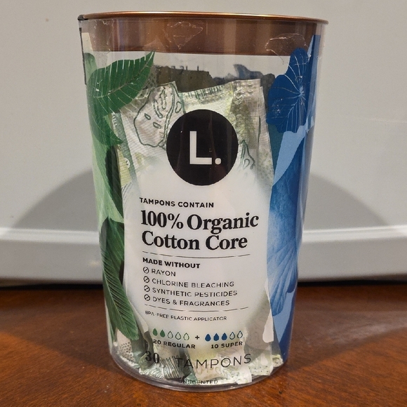 L. Organic Cotton Tampons | Other | J33 L Organic Cotton Tampons 3 Ct ...